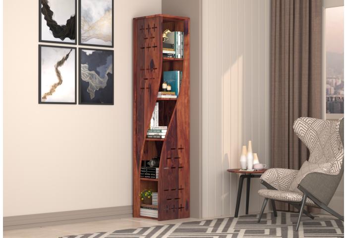 Buy Eross Bookrack (Teak Finish) Online at Lowest Prices : Urbanwood